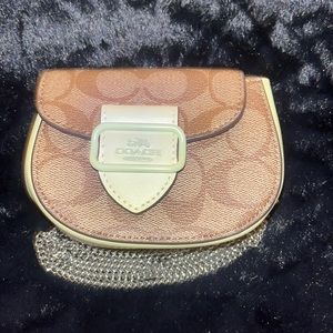 Coach | Bags | Nwt Coach Morgan Card Case On A Chain In Signature ...
